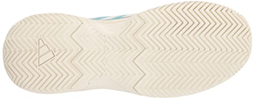 adidas Women's Game Court 2 Sneaker, Light Aqua/Off White/Bright Red, 8.5