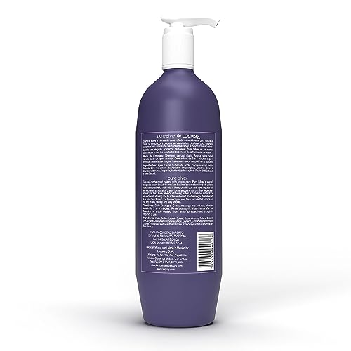 Loquay Matizador PURE SILVER Primer Whitening Shampoo 1L/ Net Wt 33.8 Oz