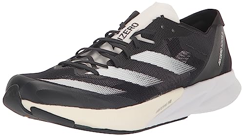 adidas Women's Adizero Adios 8 Sneaker, Carbon/White/Black, 8
