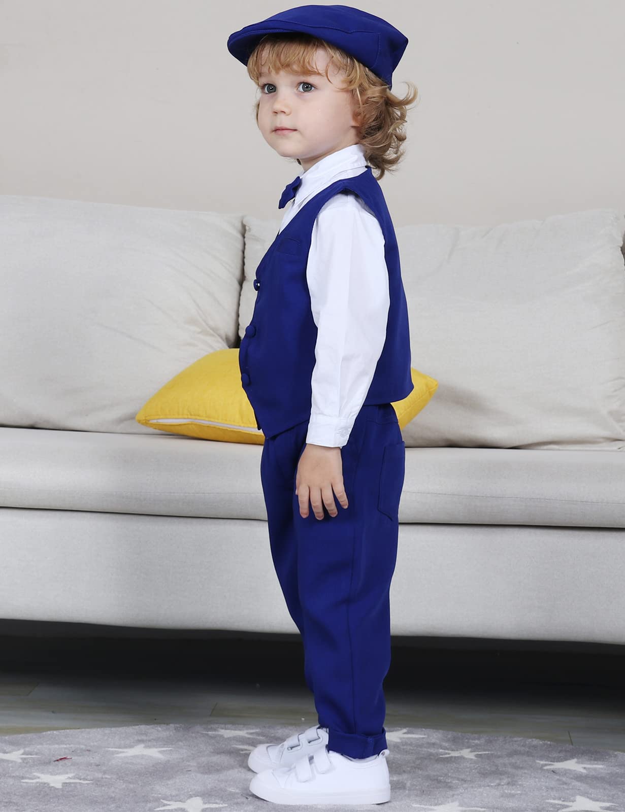 A&J DESIGN Baby Boy Gentleman Outfit Toddler Formal Wedding Dress Suits 18-24 Months Royal Blue