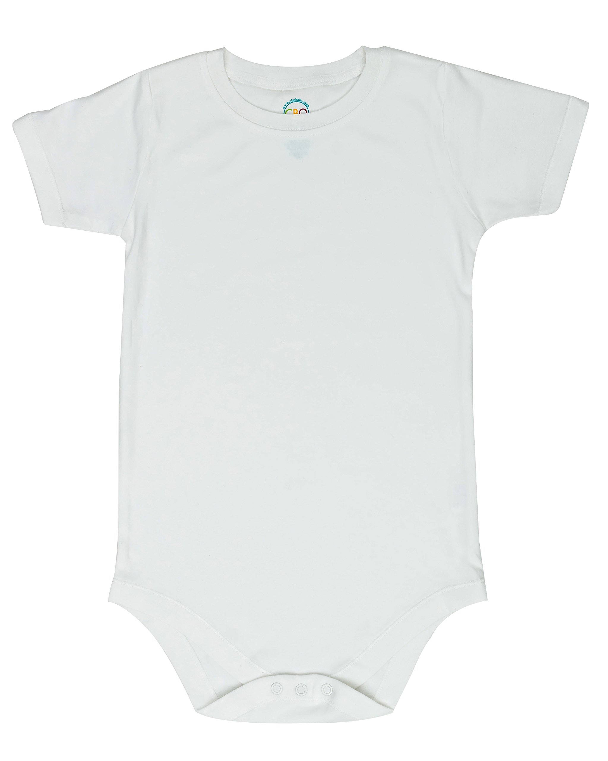 CBObaby 4T 5T 6T Toddler Bodysuit Short Sleeve Round Crew Neck 3-pack (6T)