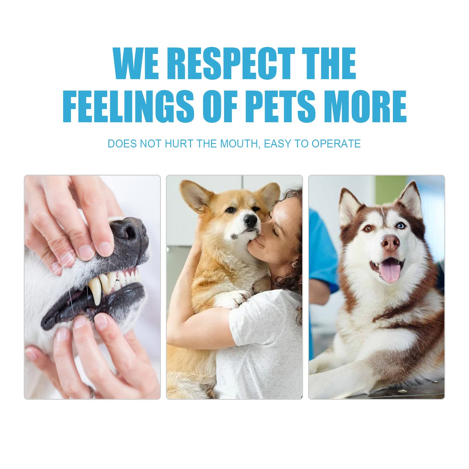 Dog Toothpaste Mint for Dogs and Puppies, Fresh Breath Dental Kit for Pets Teeth Cleaning 60g