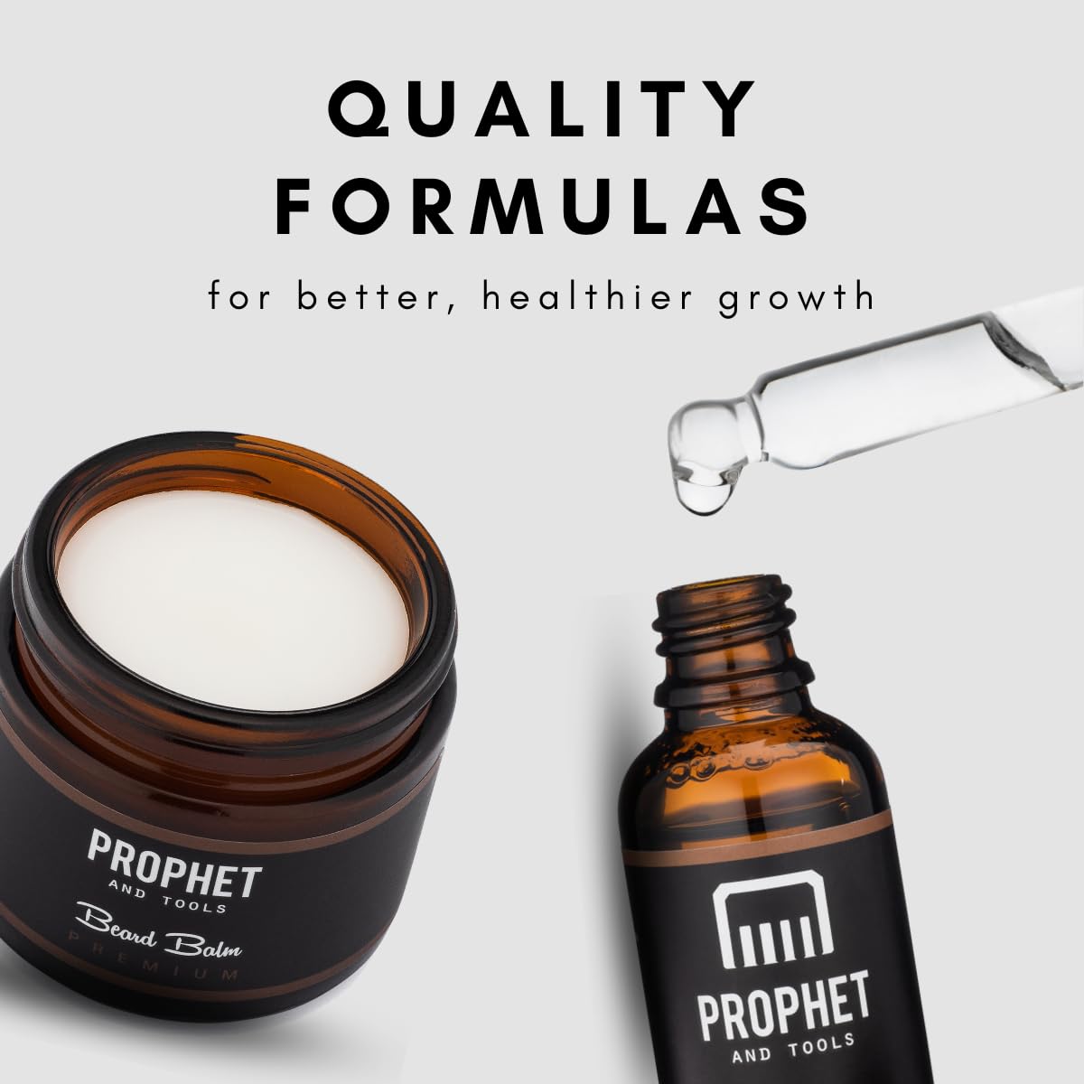 6 Pieces Mens’ Beard Grooming Kit - Includes Beard Oil, Balm, Wax, Shampoo, Comb and Scissors - Personal Barber in Your Bathroom - Grow Fuller, Moisturize & Style - Perfect as a Gift