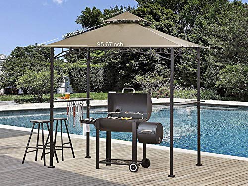 MASTERCANOPY Grill Gazebo Replacement Canopy for Model L-GG001PST-F (Beige)