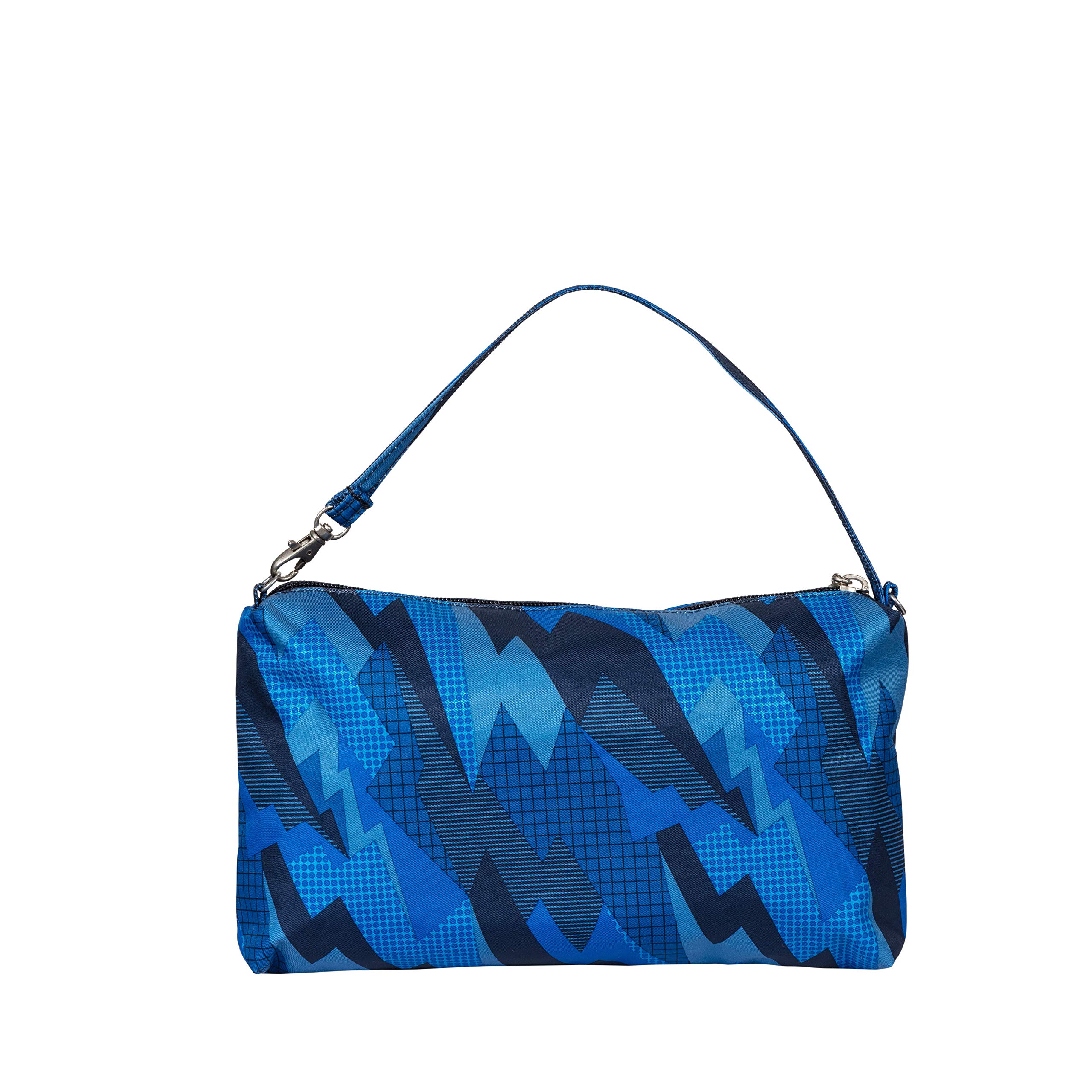 JuJuBe | Be Quick Shoulder Bag/Wristlet Purse Organizer for Travel or Diaper Bag | Blue Steel