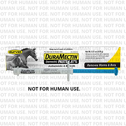Duramectin Ivermectin Paste 1.87% Horse Wormer (2 Tubes)