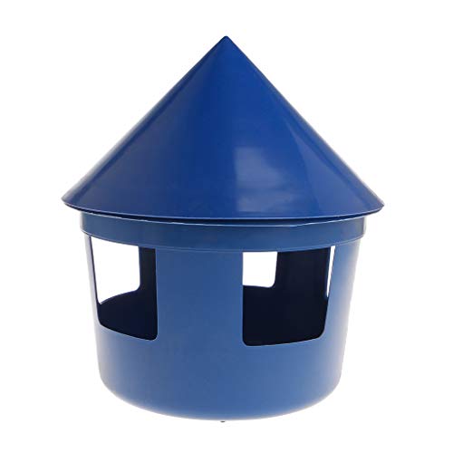 Youngy Pigeon Feeder House Design Cover Feeding Food Dispenser Sand Case Multi Functional Pet Birds Parrot Container Supplies Plastic Dustptoof