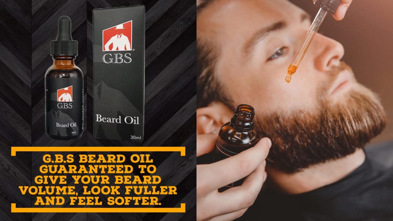 G.B.S Natural Beard Oil and Dropper, 1fl oz