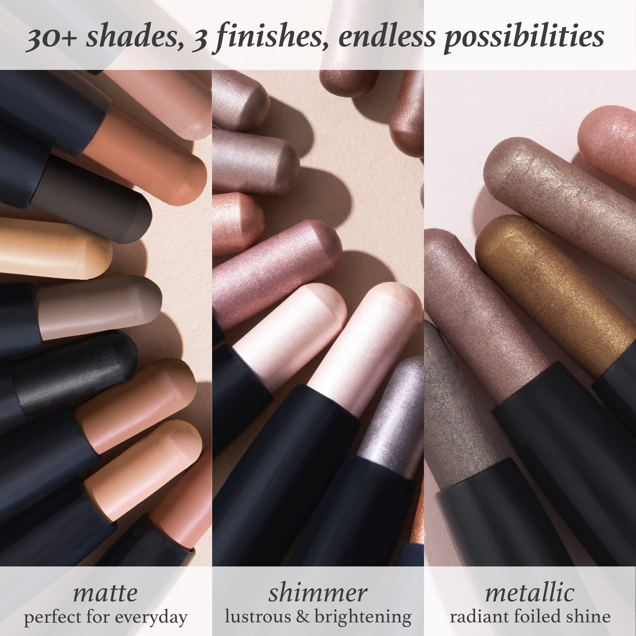 Julep Eyeshadow 101 Crème-to-Powder Waterproof Eyeshadow Stick – Smoky Tawny Matte – Long-Lasting, Crease-Proof, Muted Brown Matte Eyeshadow with Built-in Smudger