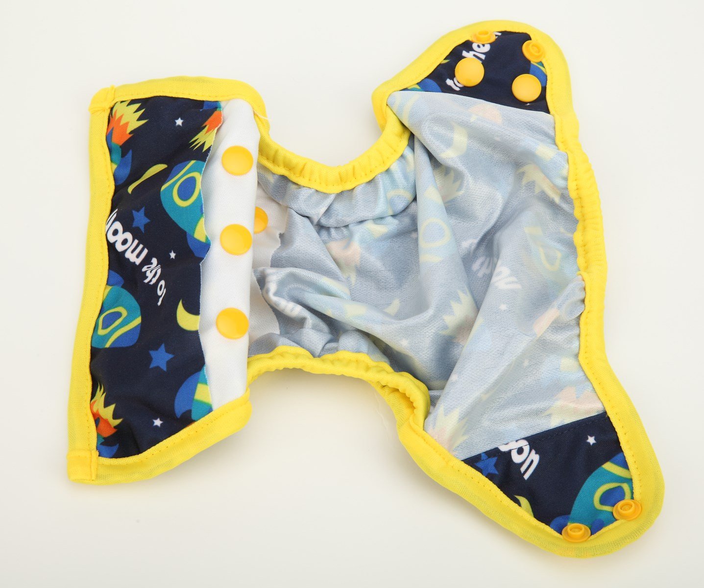 Sigzagor Newborn Baby Diaper Nappy Cover 8lbs-10lbs For Boys (To The Moon)