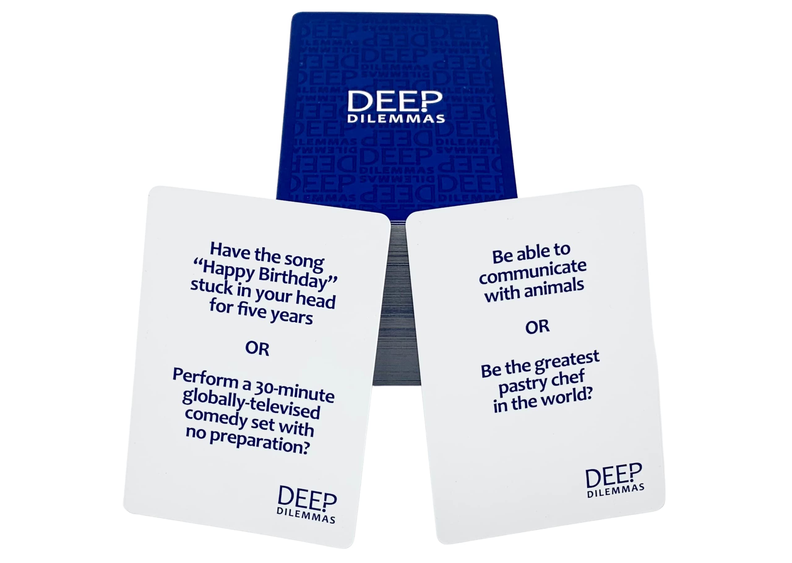 Deep Dilemmas - 200 Original 'Would You Rather' Conversation Cards for Ridiculous Debates & Better Relationships, Adults 16+