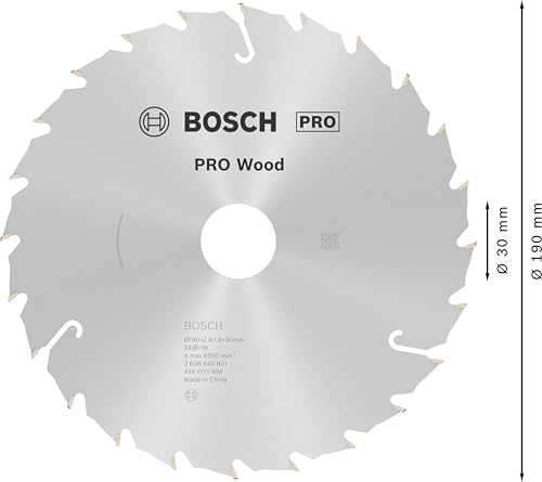 Bosch 2608640801 Circular Saw Blade "Top Precision" Sewoh 7.48inx30mm 24T
