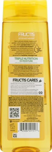 Garnier Fructis Triple Nutrition Shampoo, Dry to Very Dry Hair, 12.5 fl. oz.
