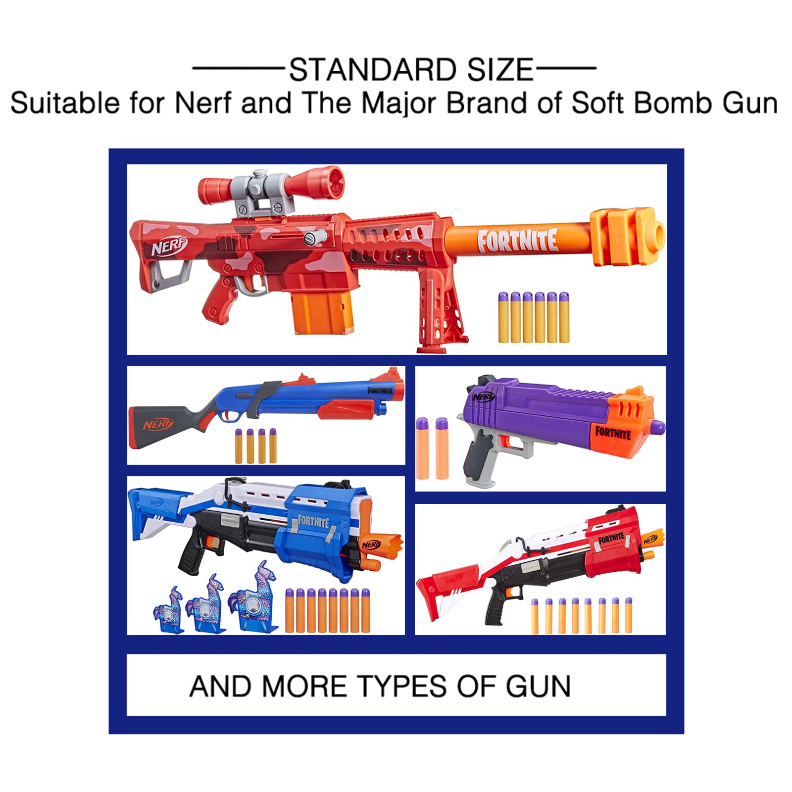 60 Mega Dart Refill Pack for Nerf Fortnite Mega Dart Blasters - Compatible with Nerf Mega Toy Blasters - for Youth, Teens, Adults