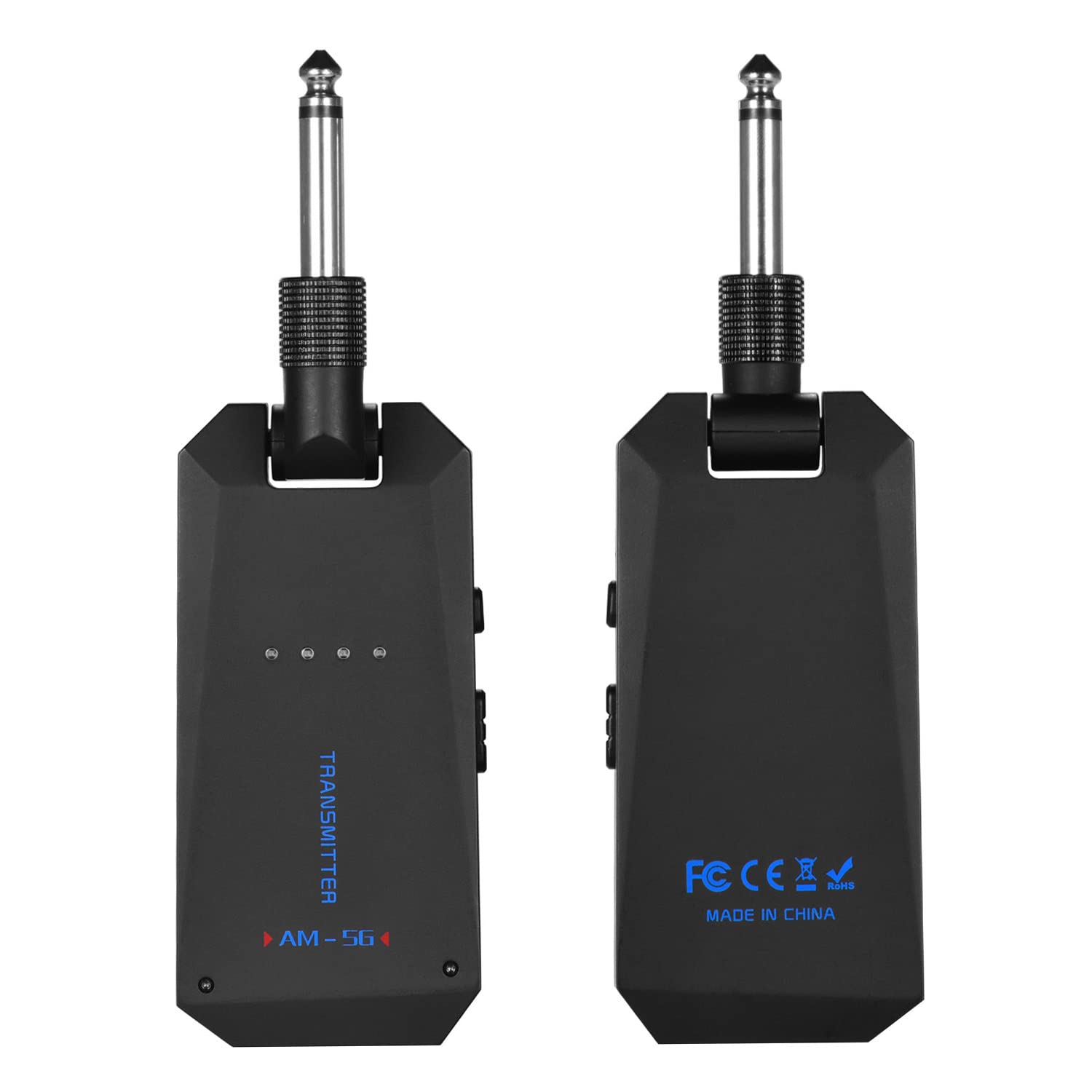 5.8GHz Wireless Guitar System, Rechargeable Wireless Guitar Transmitter Receiver Guitar Accessories Audio Wireless Transmitter Receiver for Electric Guitar Bass