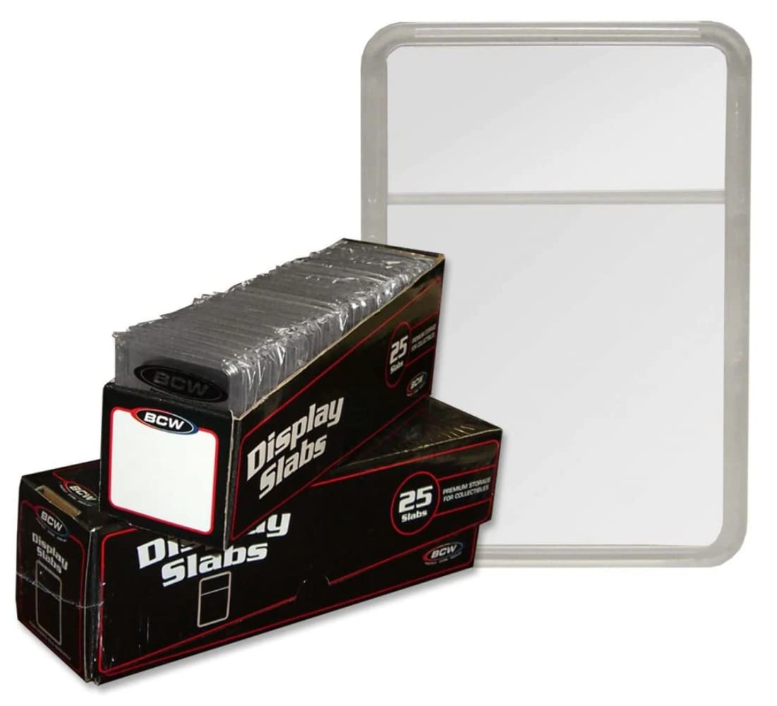 BCW Coin Display Slab - No Insert | 25 ct | Stackable Storage for Stamps, Coins, and Collectibles | Archival Safe Storage Case for Coin | Coin Holder Display Slab | Coin Collection Holder