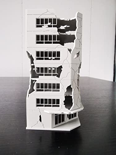 BENME N-Scale Train Scene Plastic Assembly Battle Damage Model-1:160