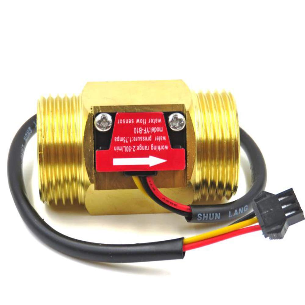Water Flow Sensor Hall Sensor Switch Flow Meter DN25 Brass Water Meter Industrial Turbine Flowmeter 1 Inch Water Flow Sensor Coffee Machine