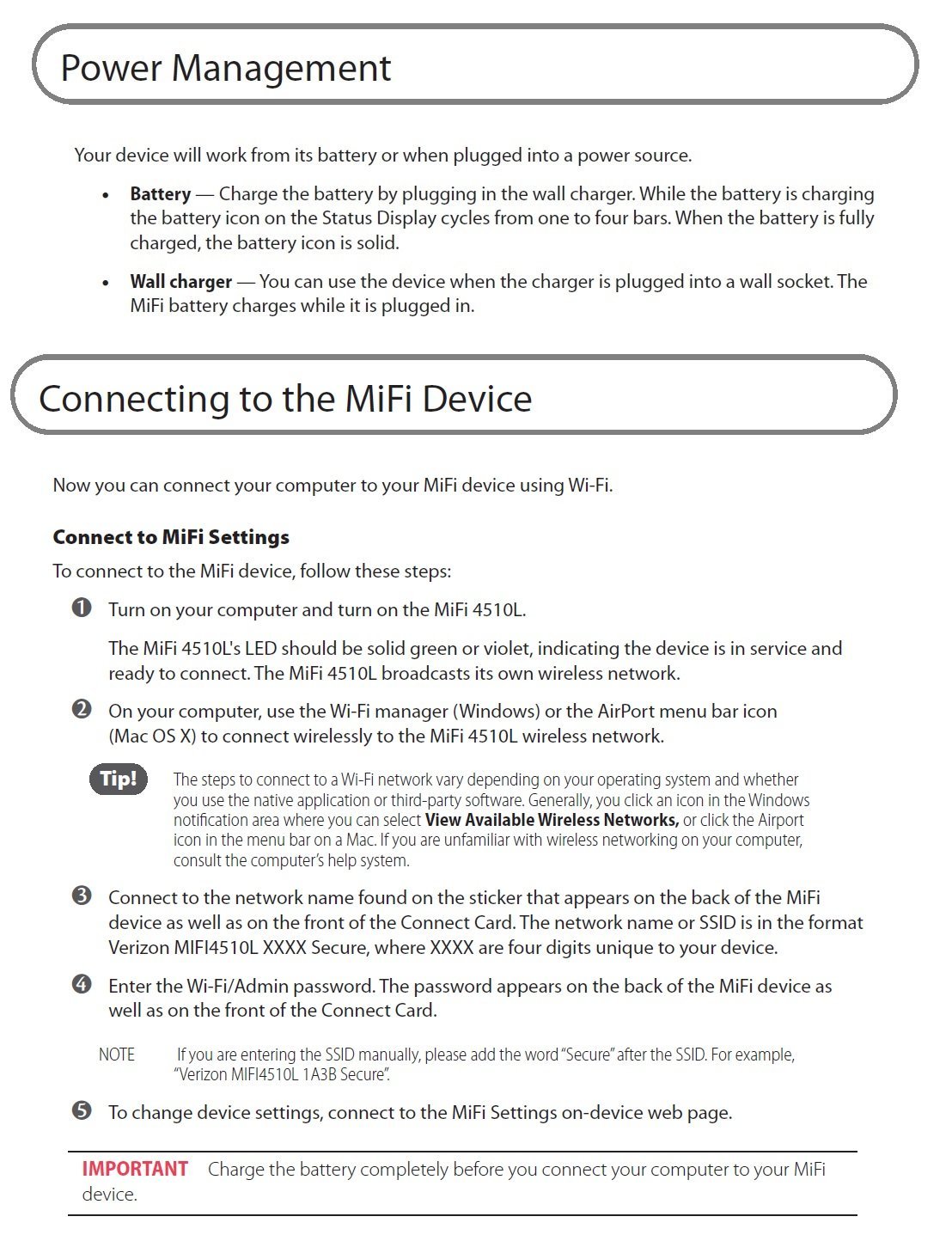 Verizon Jetpack 4G LTE Mobile Hotspot MiFi 4510L 4510L WORKS ON VERIZON WIRELESS (Renewed)
