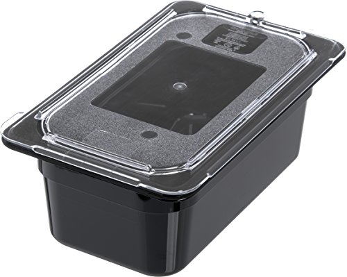 CFS 3068103 StorPlus Fourth Size Food Pan, Polycarbonate, 4" Deep, Black, Model Number: 3068103-E