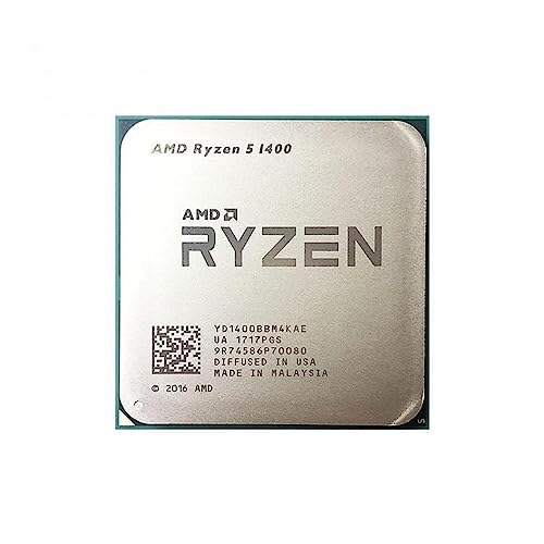 AMD Ryzen 5 1400 CPU Used 4-Core 8-Thread Desktop Processor 3.2 GHz 8M 65W Socket AM4