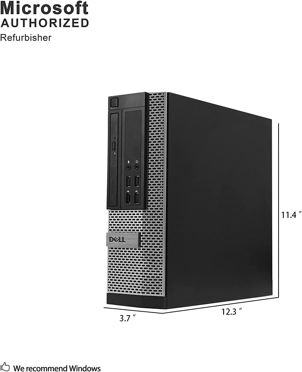 Dell Optiplex 7010 Business Desktop Computer (Intel Quad Core i5 up to 3.6GHz Processor), 8GB DDR3 RAM, 2TB HDD, USB 3.0, DVD, Windows 10 Professional (Renewed)