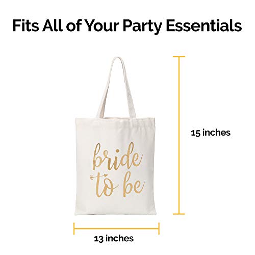 Pop Fizz Designs Bride Tribe Bags- Bridesmaid Canvas Totes and Bride Bag (12 pack)
