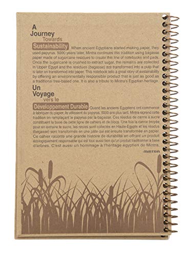 Mintra 100% Recycled Notebooks (Junior Size (6.5in x 9.5in), Plain Cover 3pk)