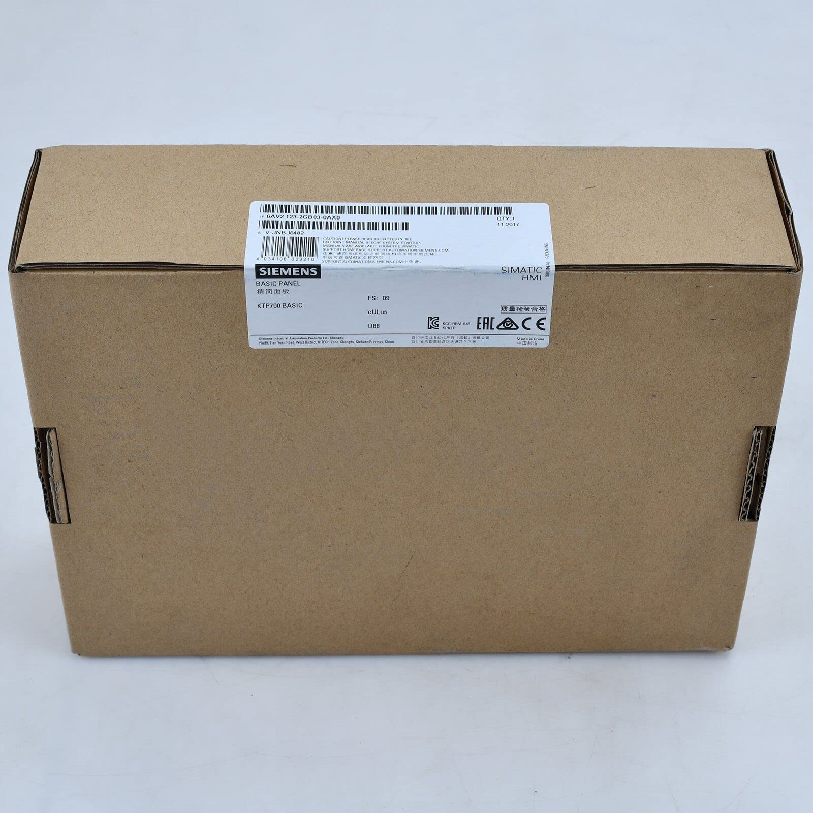 6AV2123-2GB03-0AX0 SIMATIC HMI Basic Panel, KTP700 Basic, Key/Touch Operation, 7" TFT Display 6AV2 123-2GB03-0AX0