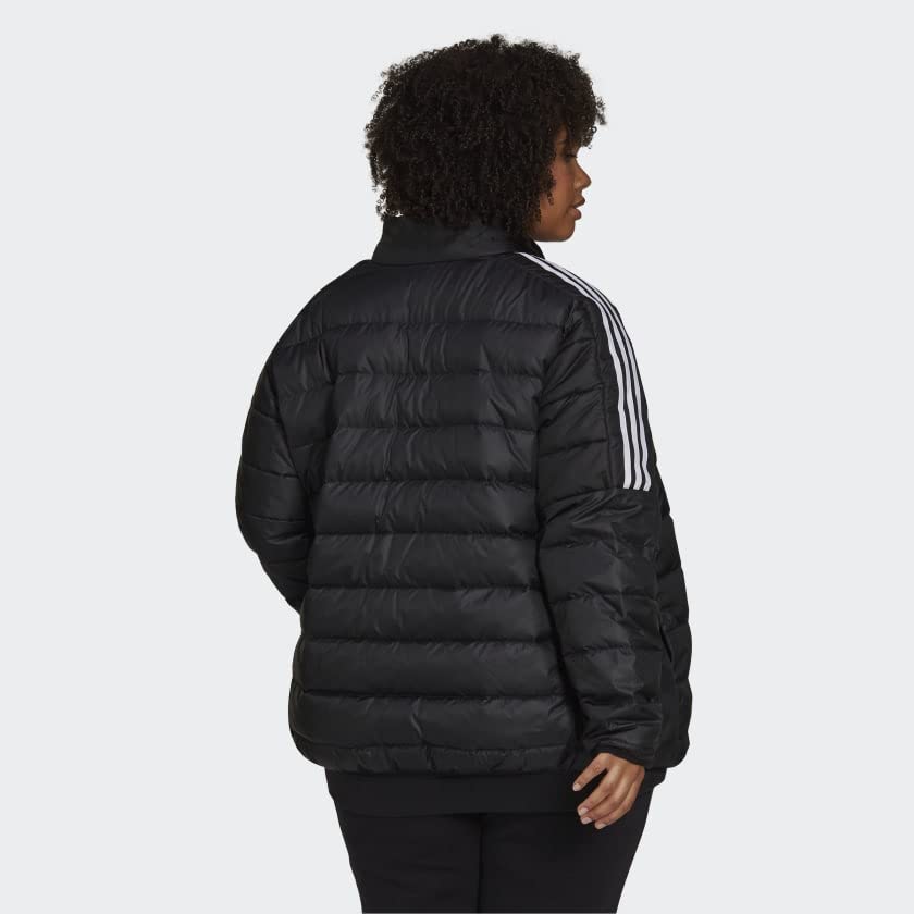 adidas Essentials Light Down Jacket (Plus Size) Women's, Black, Size 2X