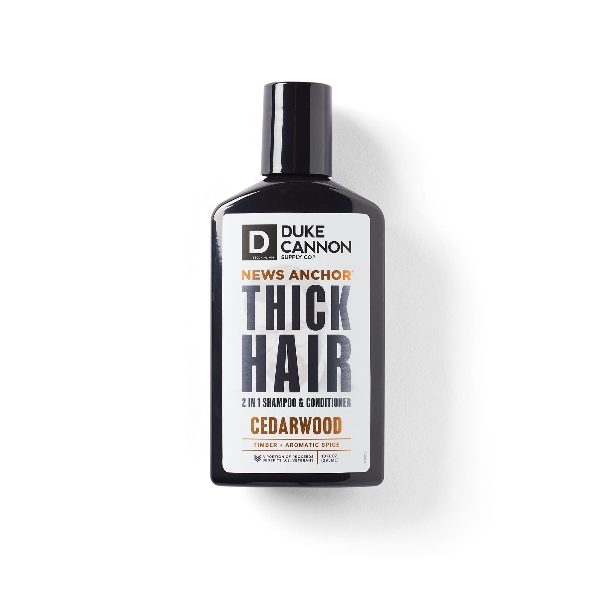 Duke Cannon News Anchor Thick 2-in-1 Hair Wash (Cedar),10 Ounces