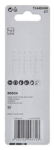 Bosch Professional 2608665071 3 Blades T 144 DHM Endurance (Wood, Accessories for jigsaws)