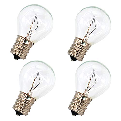 4 Pack S11 Intermediate E17 Base 40 Watt Incandescent Bulbs for Lava Lamps,Replacement Bulbs for Lava Lamps,Glitter Lamps