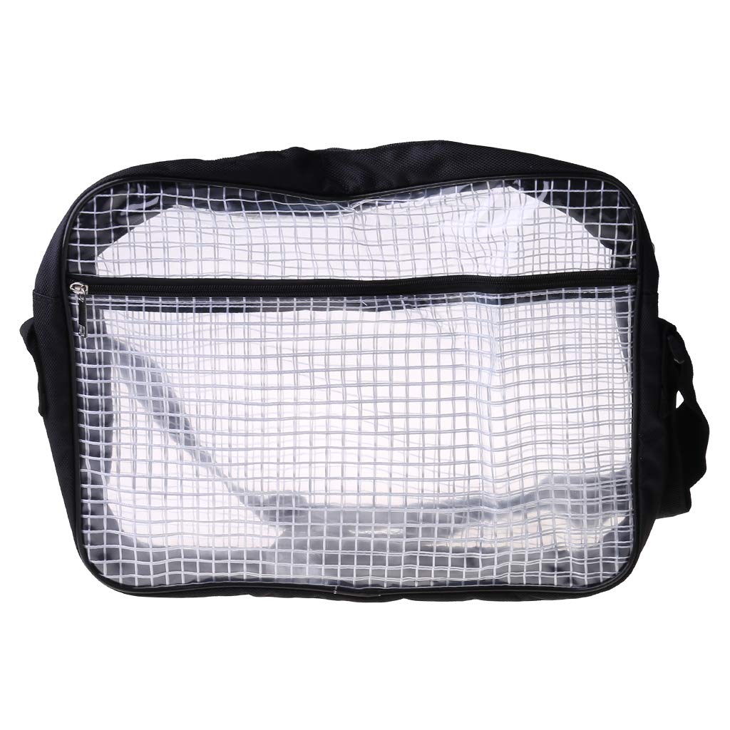 BEITABEITAkaitank Anti-Static Cleanroom Clear Tool Bag Full Cover PVC for Engineer Shoulder Bag Crossbody Bag,Black