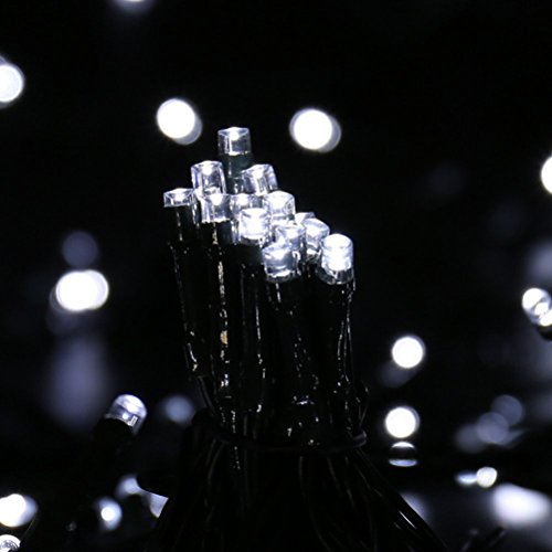 balacoo Christmas Lamp- Solar Powered String Lights Fairy Outdoor String Decorative Lights 72ft 200 LED Solar Ambience Starry Lights for Outdoor Garden Home Wedding Christmas Party Waterproof (White)