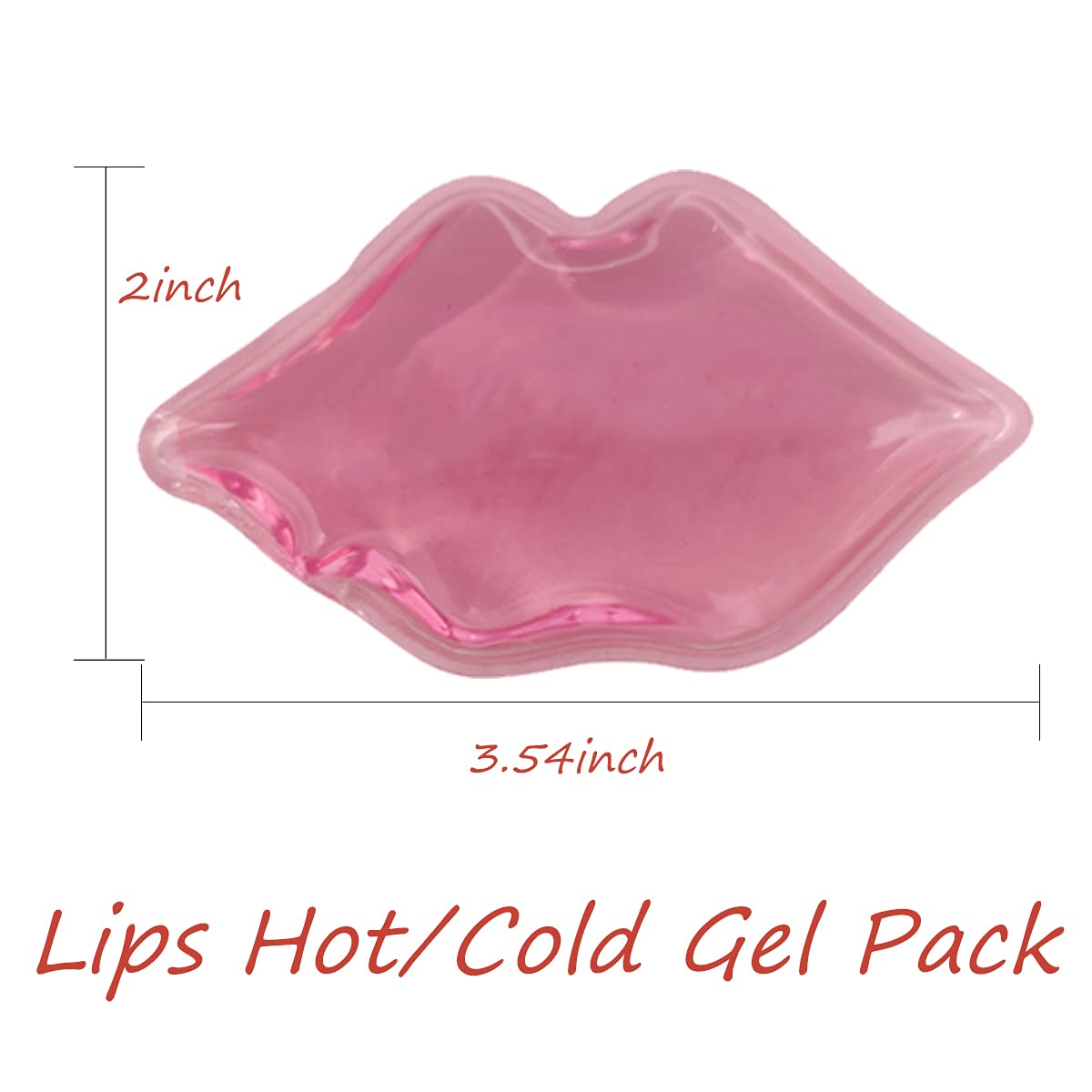 Lip Ice Pack for Cosmetic (20 Pack) Small Ice Pack for Lip Filler, Mini Ice Pack Cold Use for Lip Keep Lipstick from Fading, Heat Use for Makeup Remover, Gift for Girl Woman (Yellow + red)