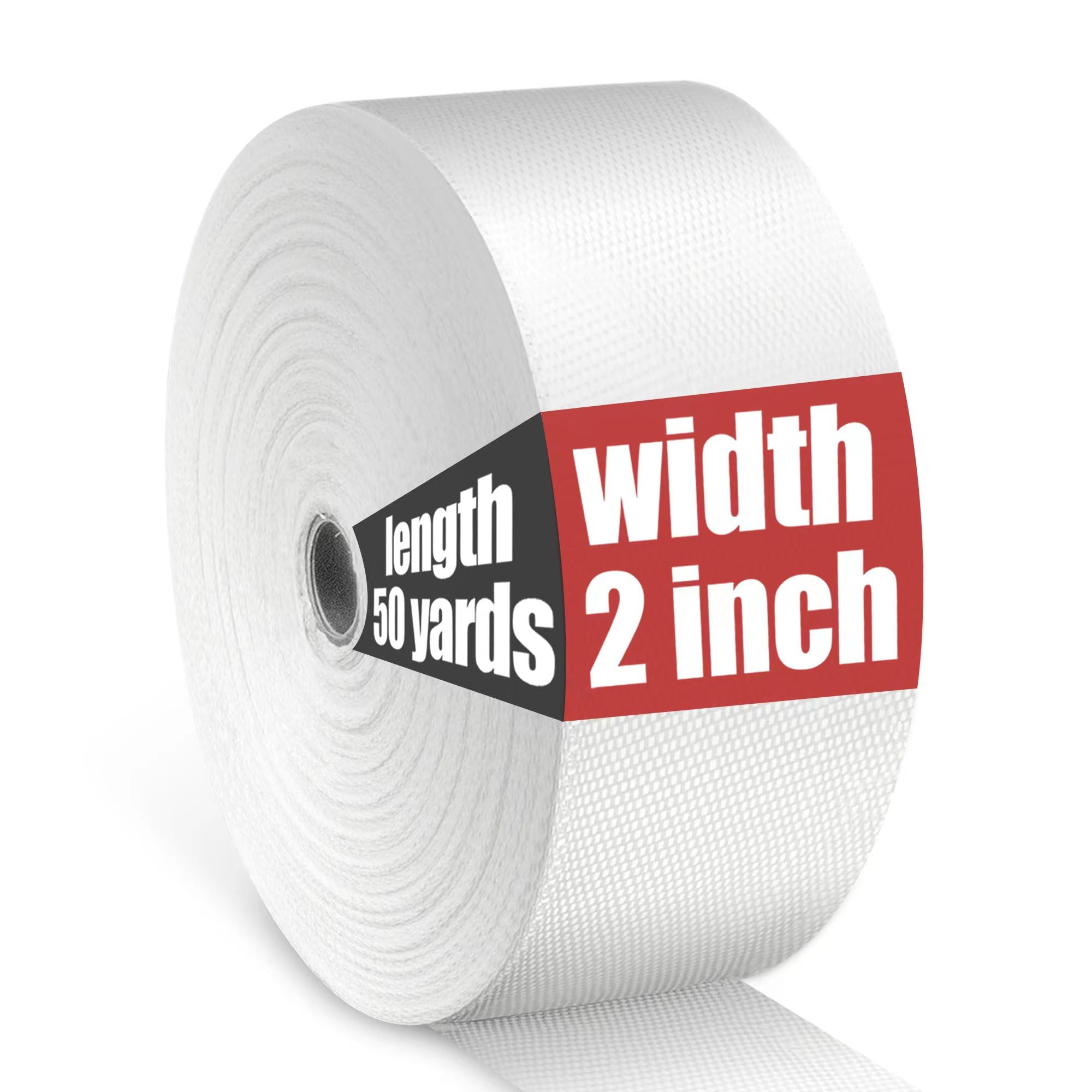 NEZUIBAN Fiberglass Cloth Tape, 6 oz, 2 inch Wide by 50 yd, Woven Fiberglass Fabrics Tape