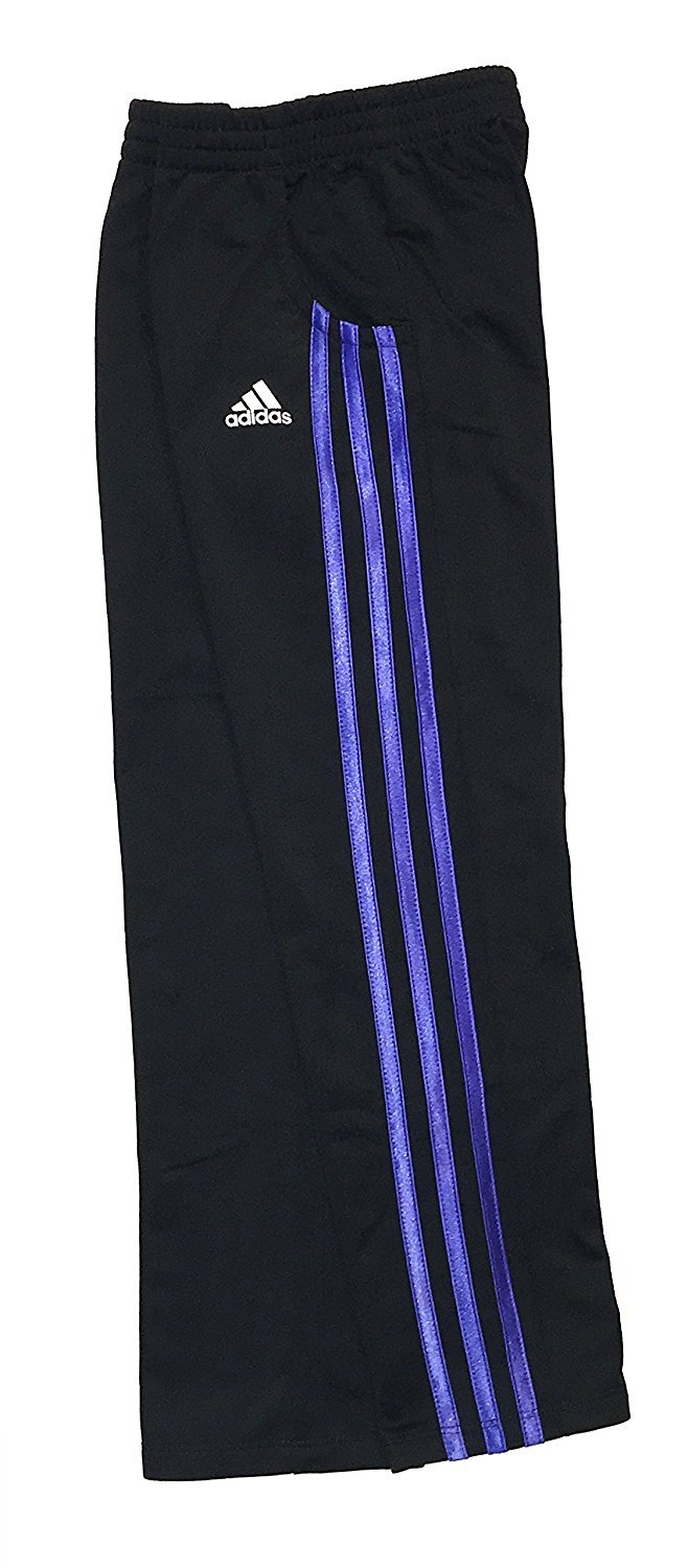 adidas Girls Tricot Zip Jacket and Pant Set (6X, Purple)