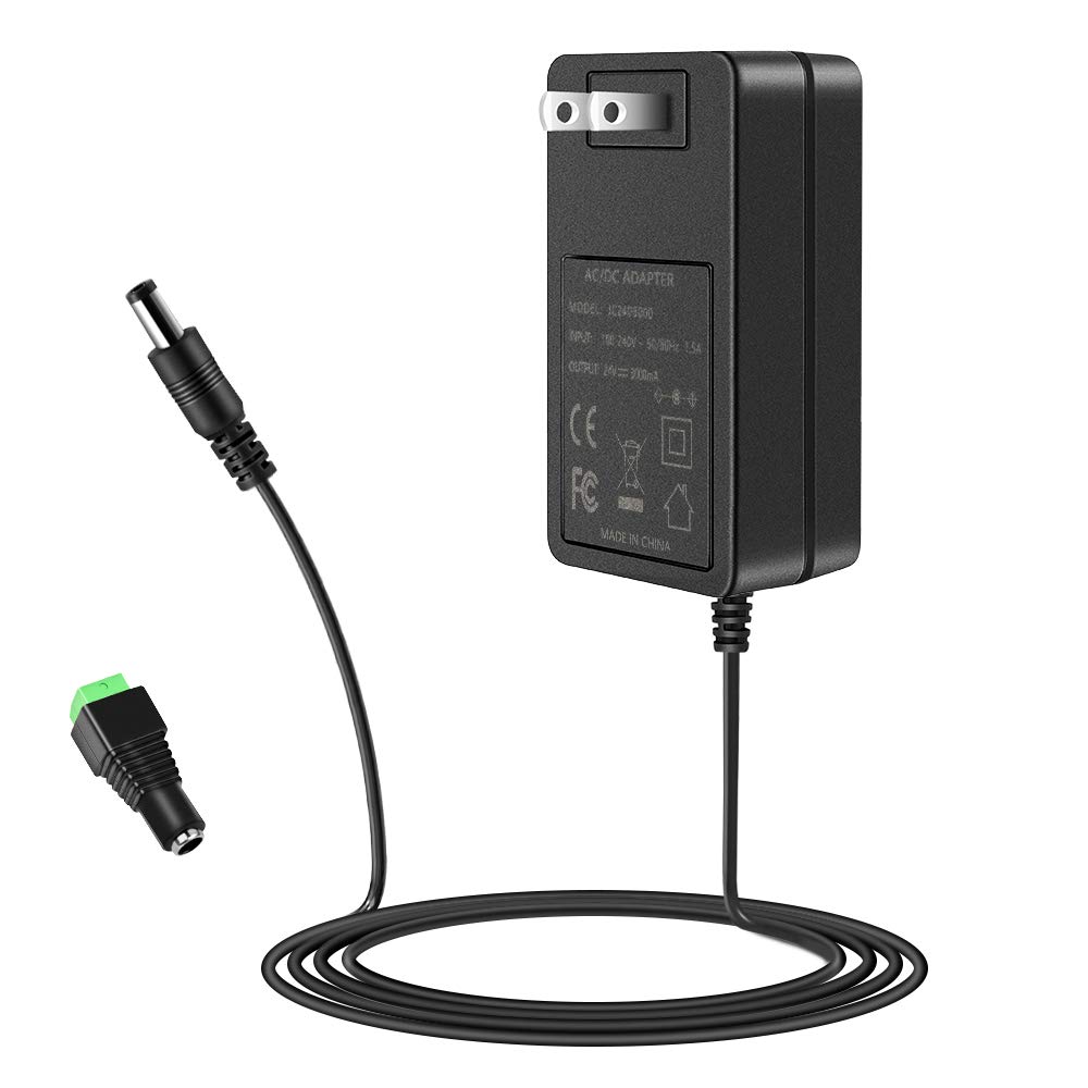 SHNITPWR 24V Power Supply 3A 72W AC/DC Adapter 100V~240V AC to DC 24 Volt 72W 3amp 2.7A 2.5A 2A Converter Transformer with 5.5x2.5mm Plug for LED Lights CCTV Camera LCD Monitor Humidifier DC Motor