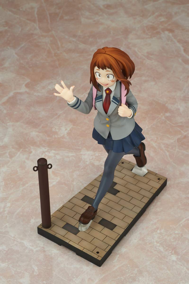 Bell Fine My Hero Academia: Konekore: Ochaco Uraraka (Uniform Version) 1:8 Scale PVC Figure, Multicolor
