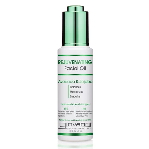 GIOVANNI Rejuvenating Facial Oil, 1.6 oz. - Avocado & Jojoba, Balances Moisturizes & Smooths