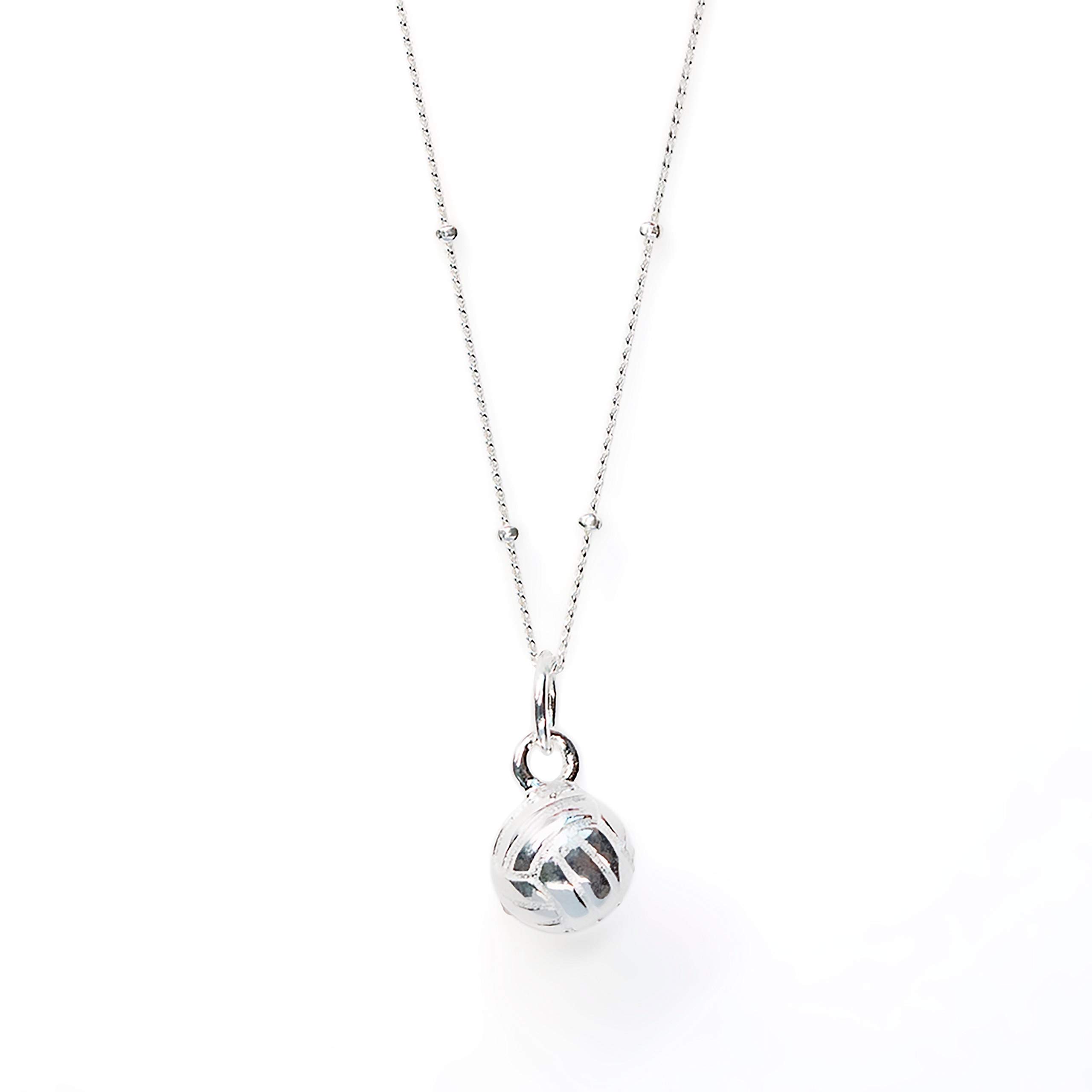 Chelsea Charles CC Sport Volleyball Charm Necklace - Silver
