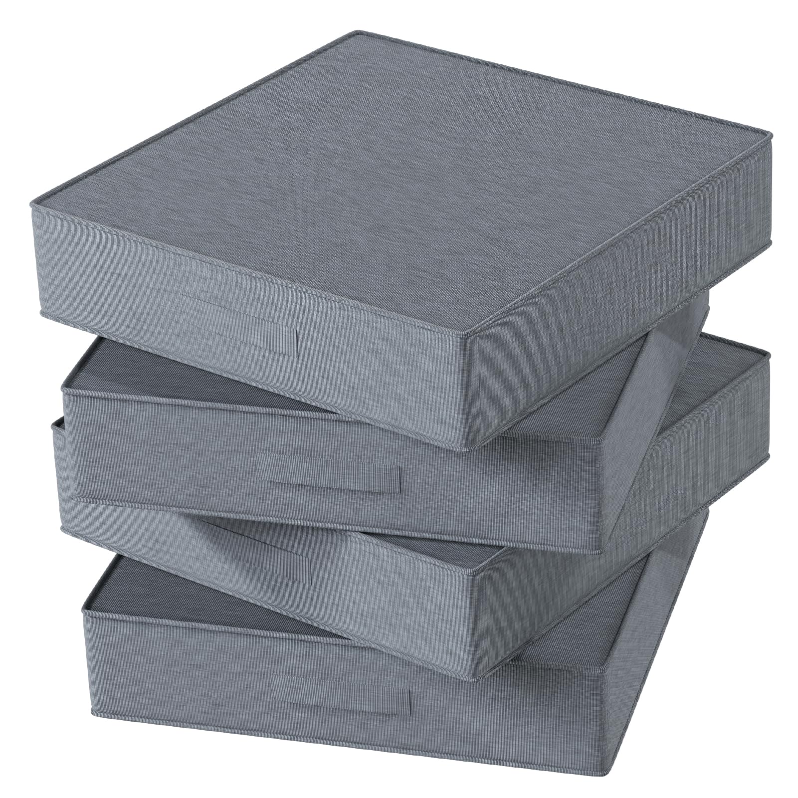 AOFEITE Outdoor Olefin Chair Cushions 22"x22"x5" Set of 4 Waterproof Patio Seat Cushions for Patio Furniture with 4-Level Color Fastness Sofa Pads with Handle DIY Straps for Yard Garden, Light Gray