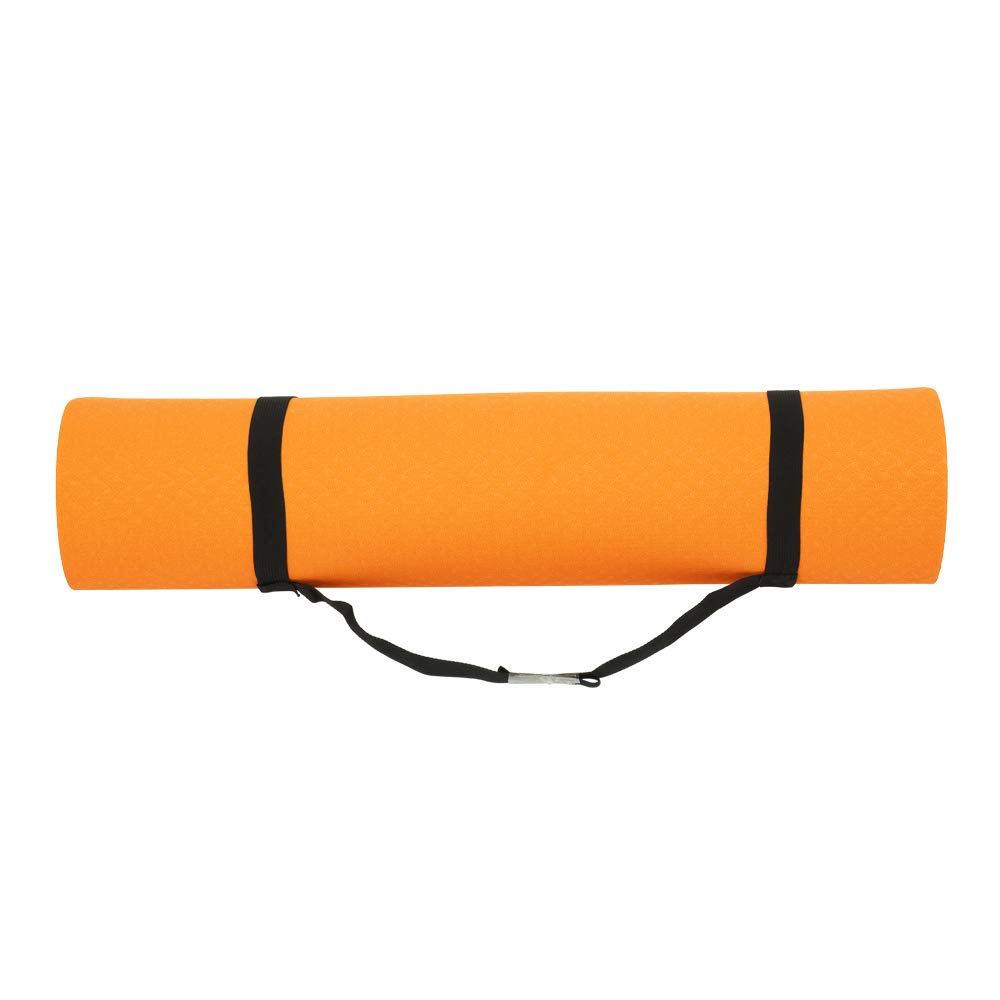 6mm Thick TPE Non-Slip Yoga Mat/Gym Mat (183x61x0.6cm) Orange