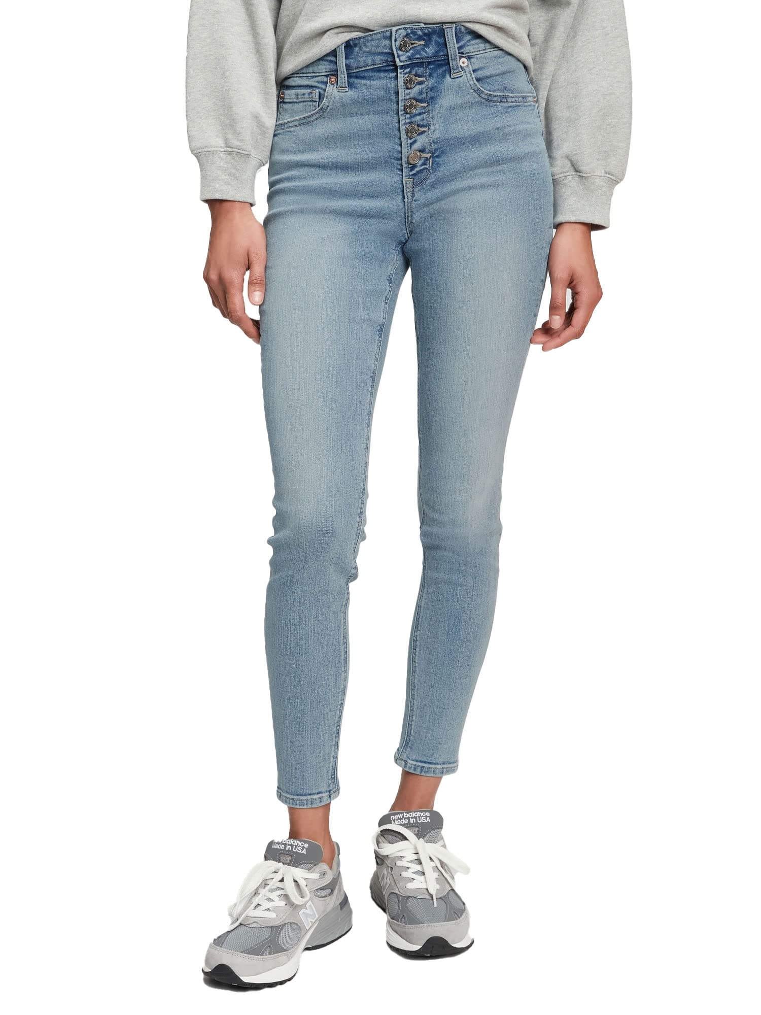 GAP Womens High Rise Legging Jeans, Light Haven, 29 Regular US