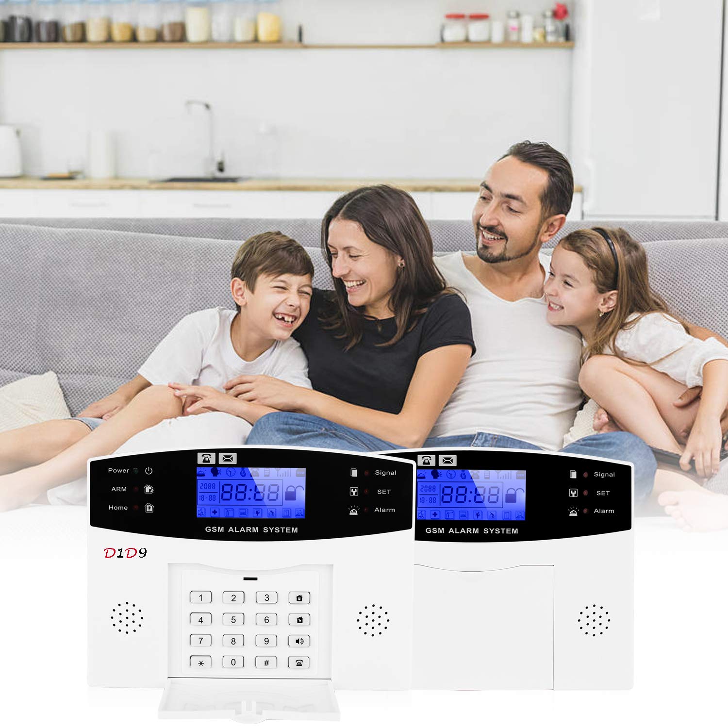 D1D9 Home Burglar Alarm System 23 pcs kit Wireless DIY GSM Auto Dialer for House Security