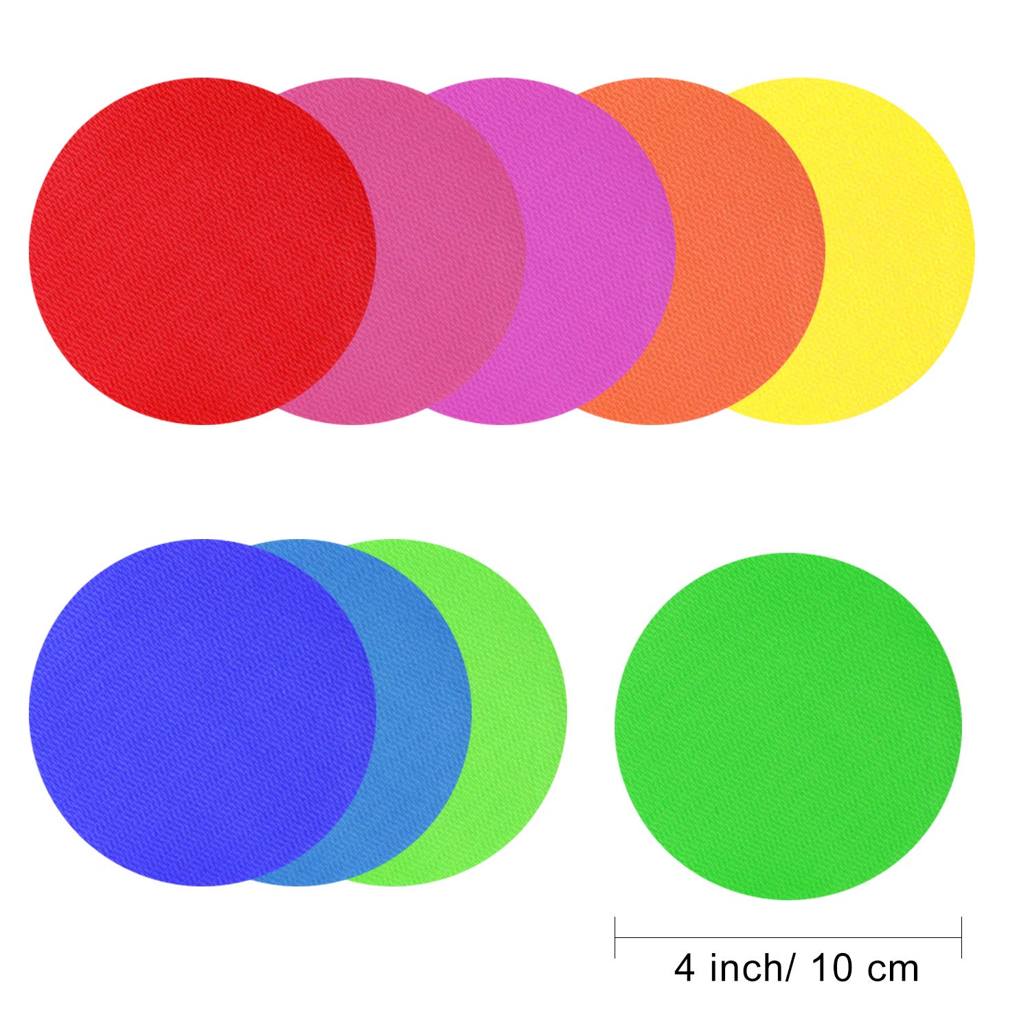 TUPARKA 72 Pack Spot Markers Floor Spots 4 Inch spot Markers for Classroom Preschool and Kindergarten