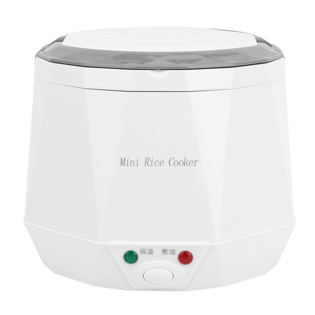 Fydun 1.6L Portable Electric Rice Cooker Rice Cooking Tool for 12V Car Use White