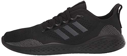 adidas Men's Fluidflow 2.0 Trail Running Shoe, Black/Grey/Black, 9