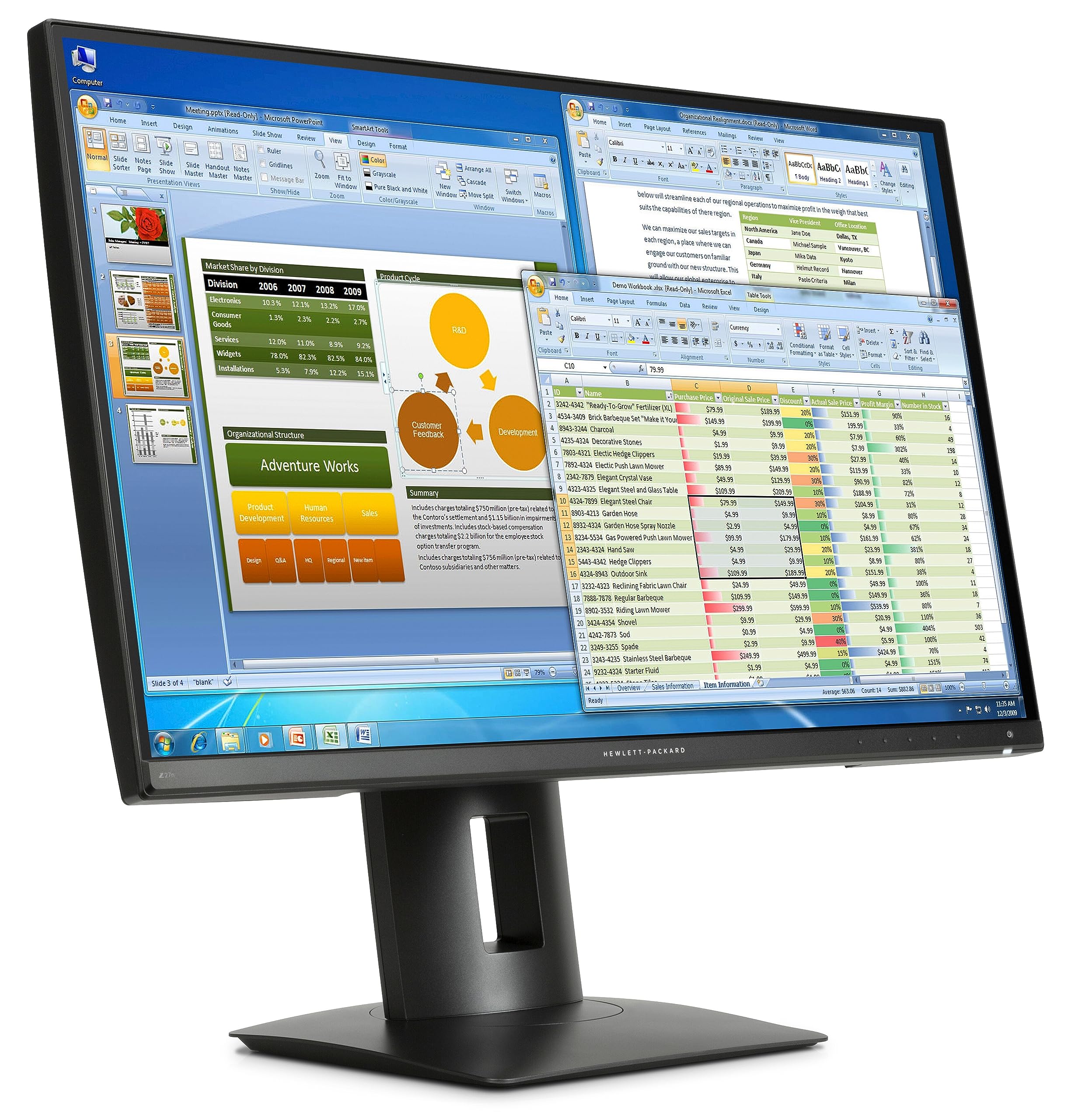 HP K7C09A8#ABA Z27n 27'' 1440p Quad HD LED-Backlit LCD Monitor, Black